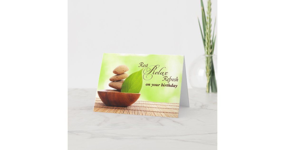 Have a Very Spa Birthday (card) Card | Zazzle.com
