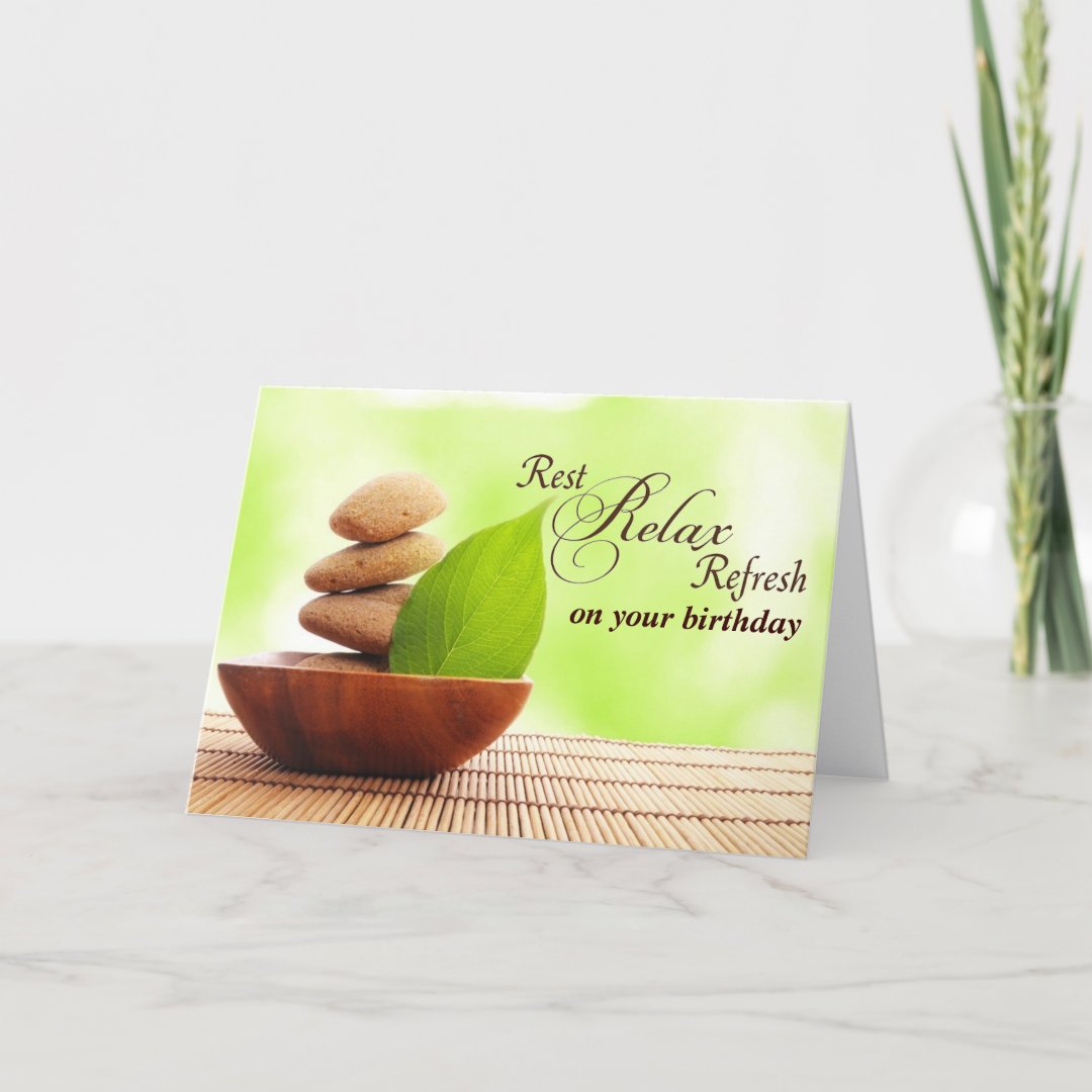 Have a Very Spa Birthday (card) Card | Zazzle