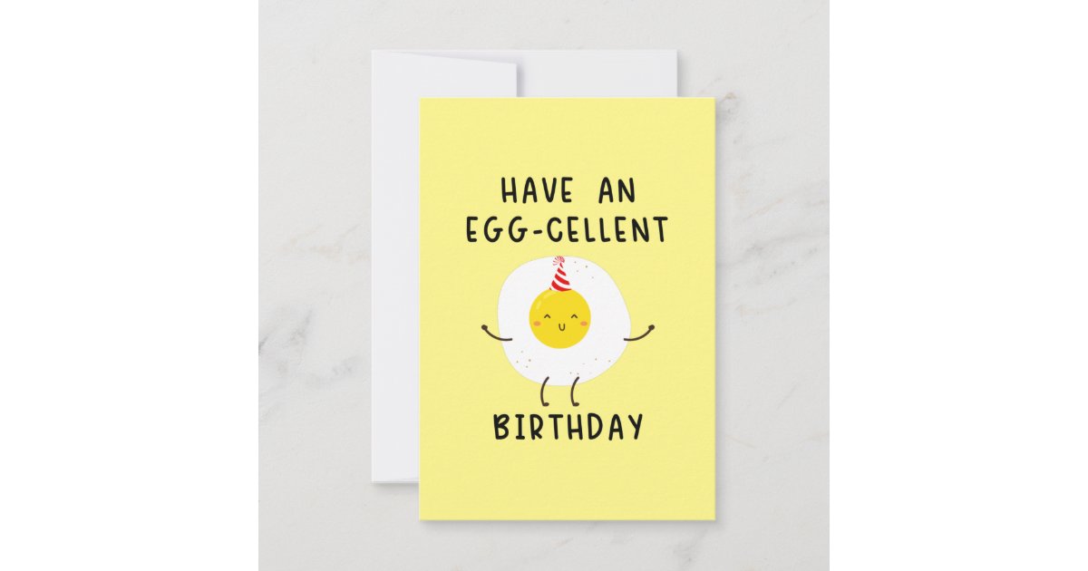 have an eggcellent birthday thank you card | Zazzle