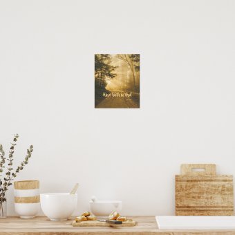Have Faith in God Bible Verse Christian Poster | Zazzle