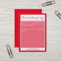 have something to say comment card | Zazzle