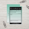 have something to say comment card with logo | Zazzle