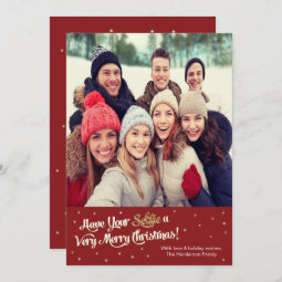 Have Your Selfie Very Merry Christmas Card Red | Zazzle