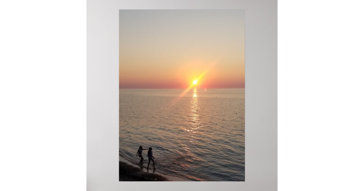 Having fun on the beach poster | Zazzle.com