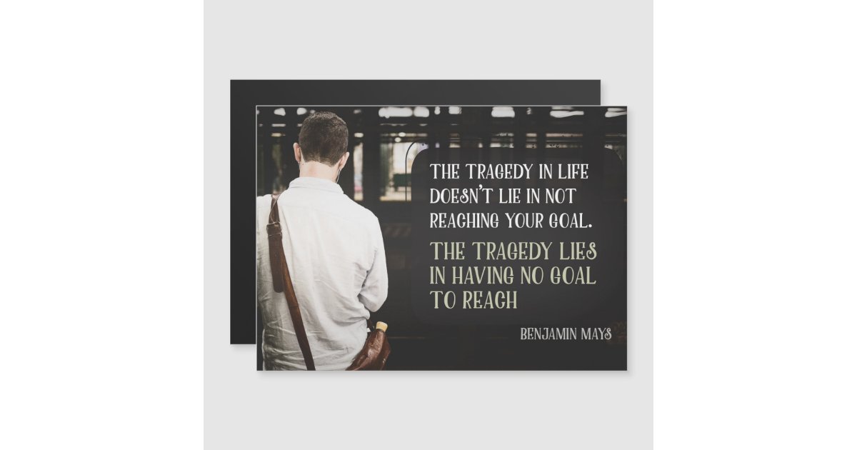 Having No Goal To Reach Magnetic Invitation | Zazzle