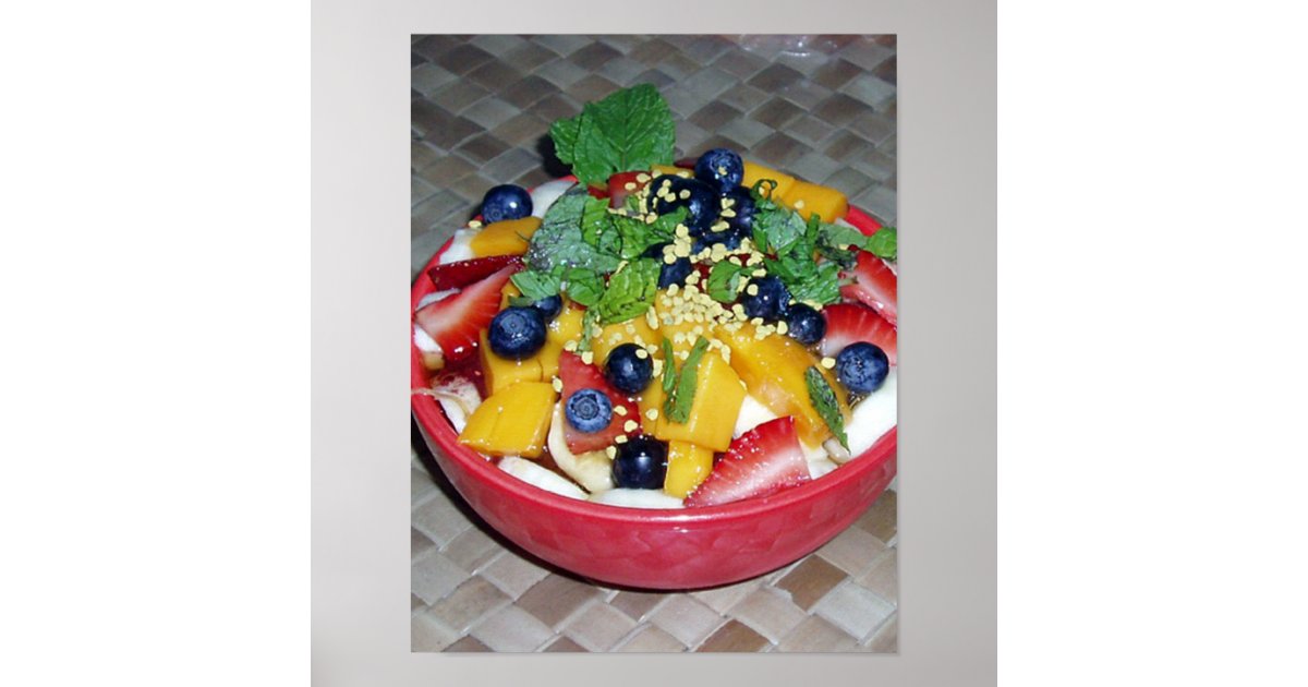 Hawaii Acai Bowl Poster | Zazzle