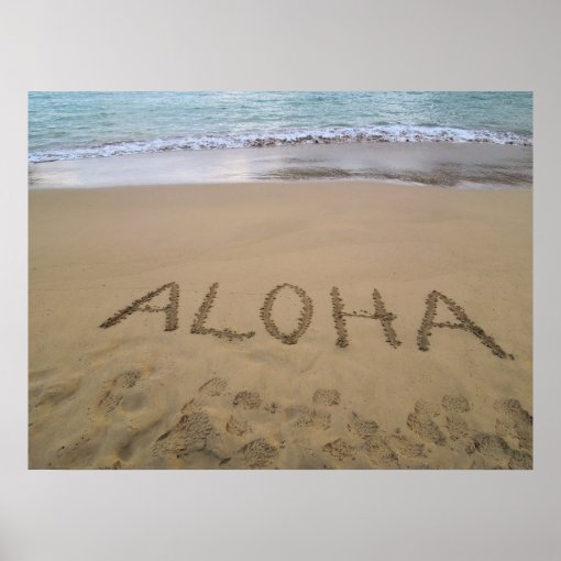 Hawaii Aloha Poster | Zazzle