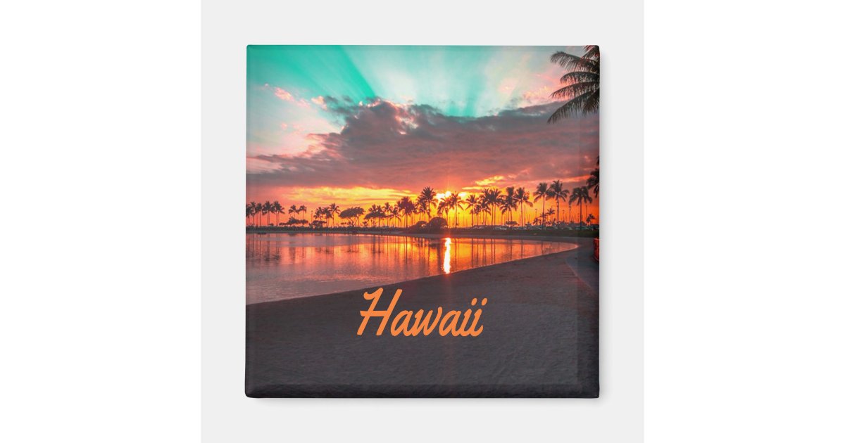 Hawaii Beach Hawaiian Islands Magnet | Zazzle