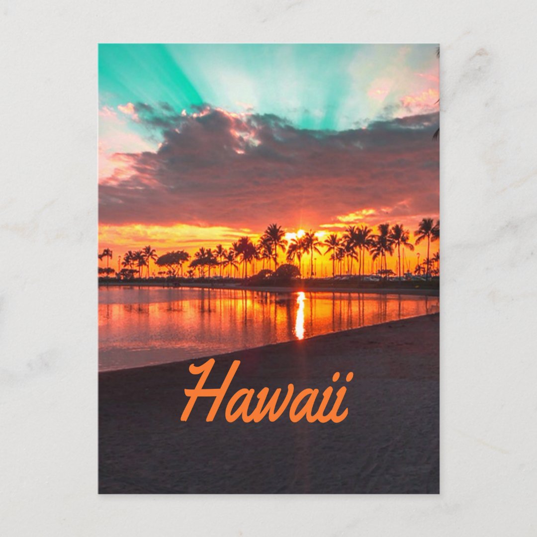 Hawaii Beach Hawaiian Islands Postcard | Zazzle