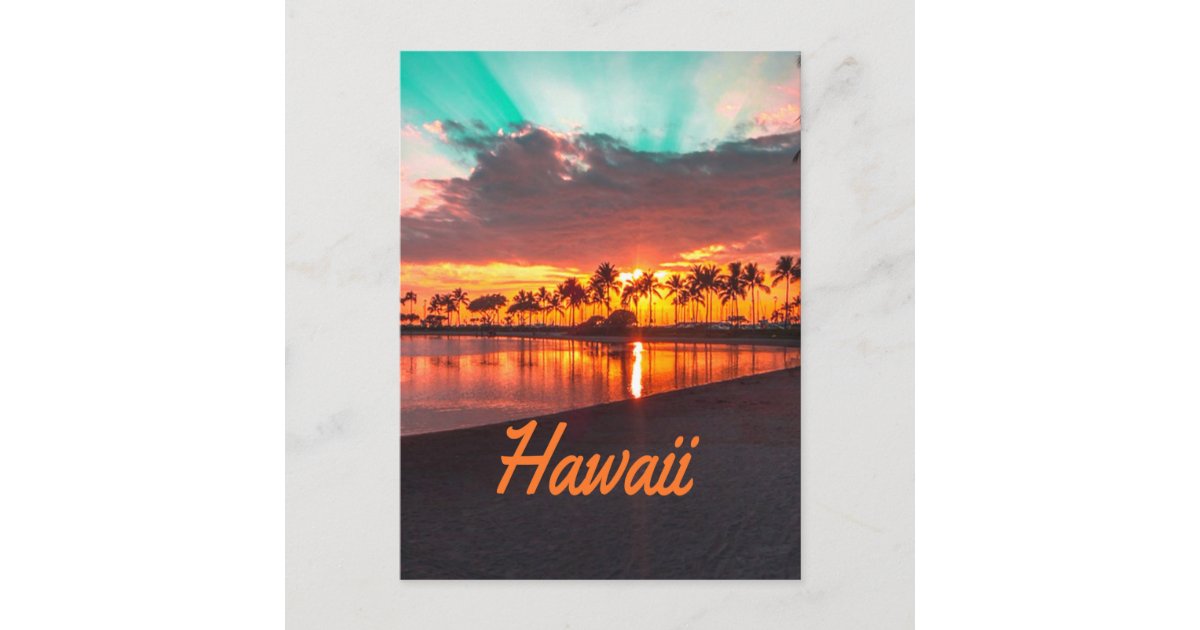 Hawaii Beach Hawaiian Islands Postcard | Zazzle