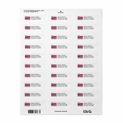 Hawaii Flag Return Address Label | Zazzle
