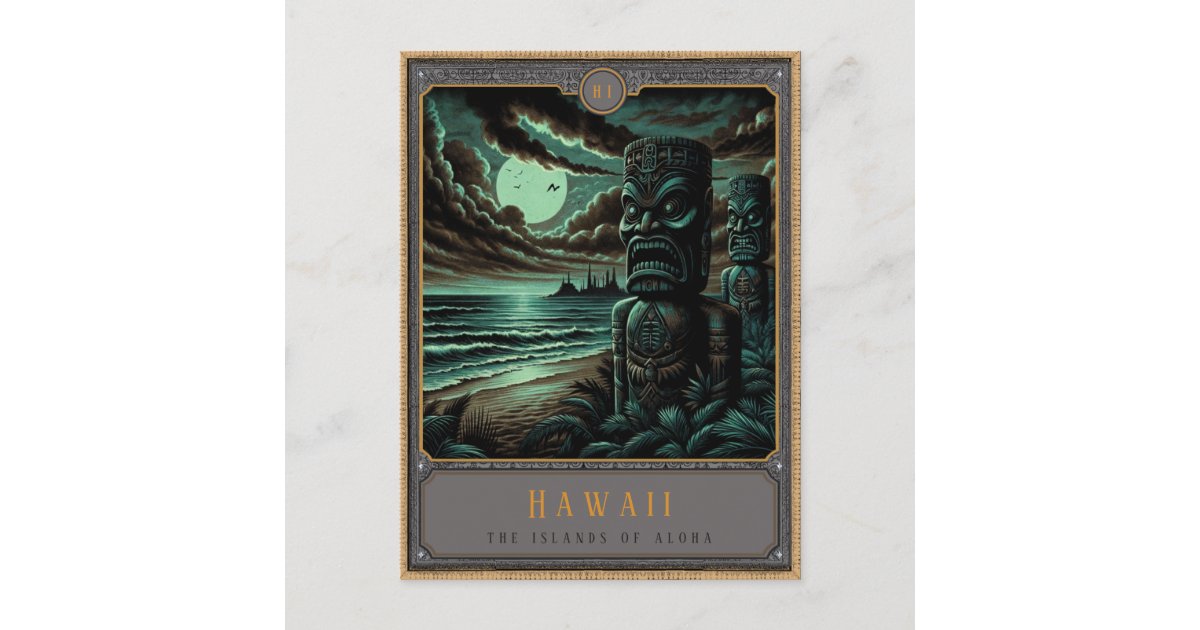 Hawaii | Gothic Art Postcard | Zazzle