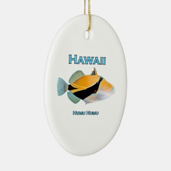 Hawaii Humu Humu Fish Ceramic Ornament | Zazzle