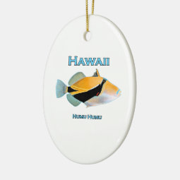 Hawaii Humu Humu Fish Ceramic Ornament | Zazzle