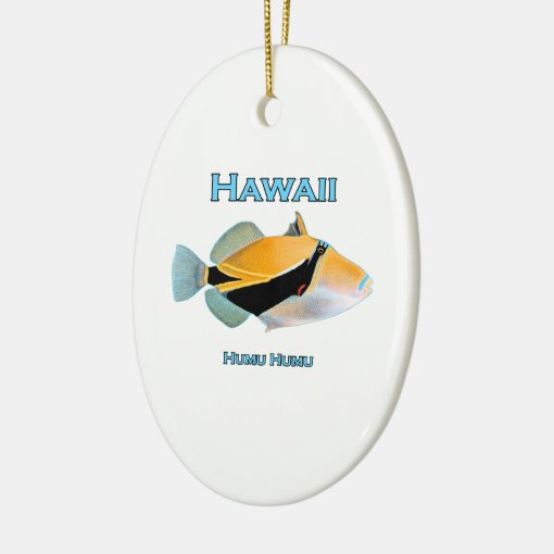 Hawaii Humu Humu Fish Ceramic Ornament | Zazzle
