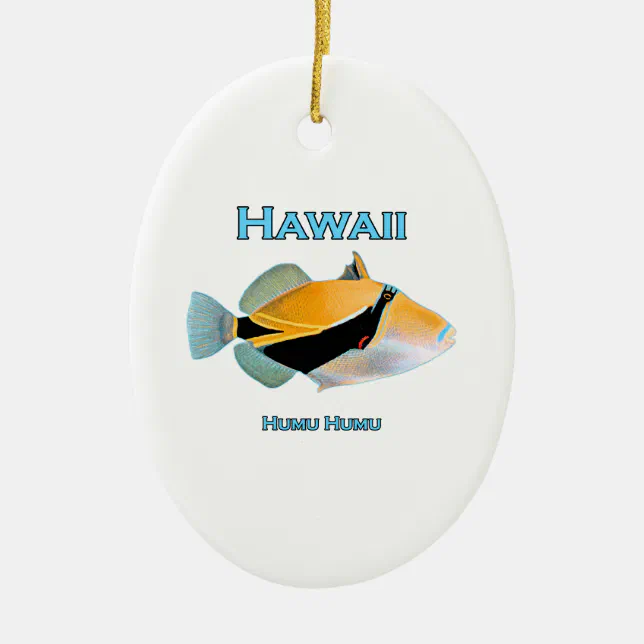 Hawaii Humu Humu Fish Ceramic Ornament | Zazzle