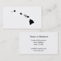 Hawaii in Black and White Business Card | Zazzle