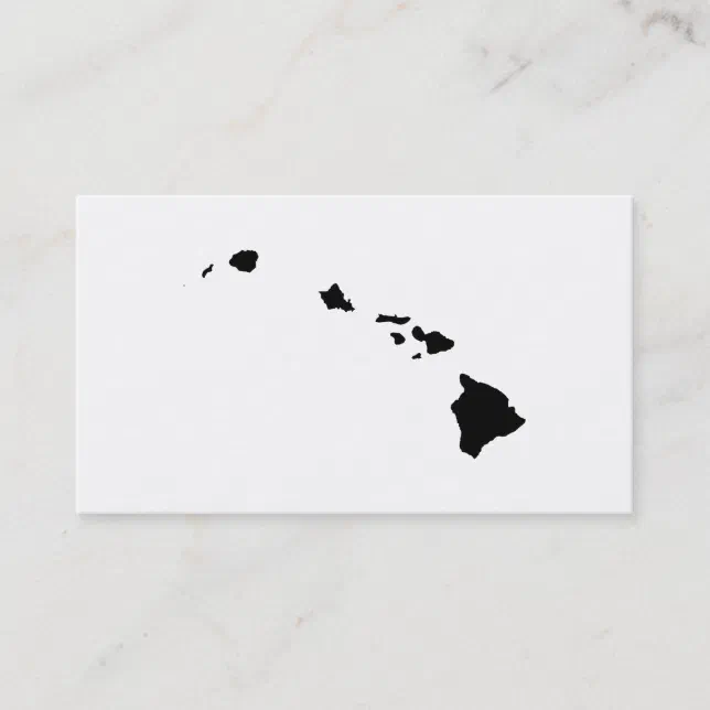 Hawaii in Black and White Business Card | Zazzle
