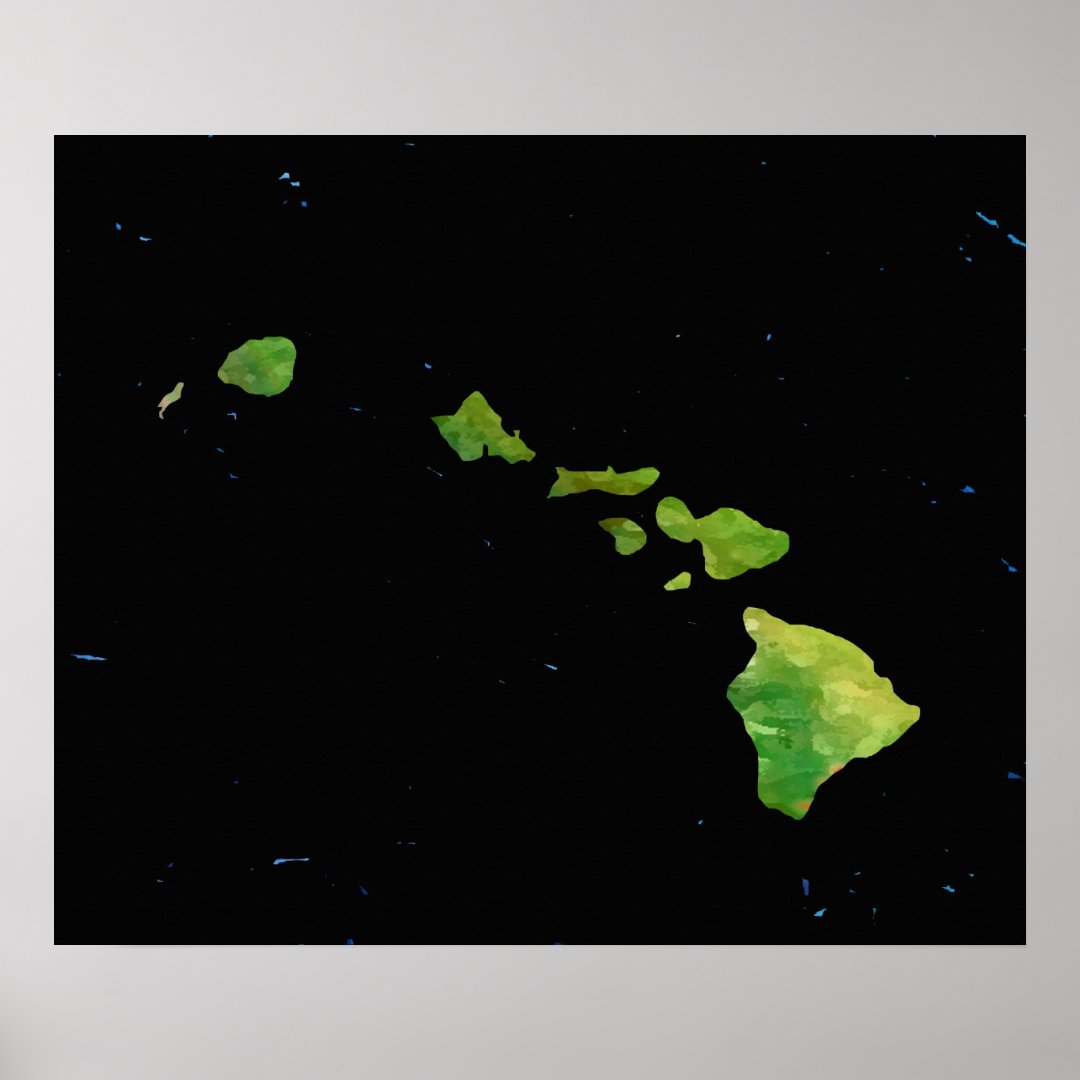 Hawaii Island Chain Poster | Zazzle