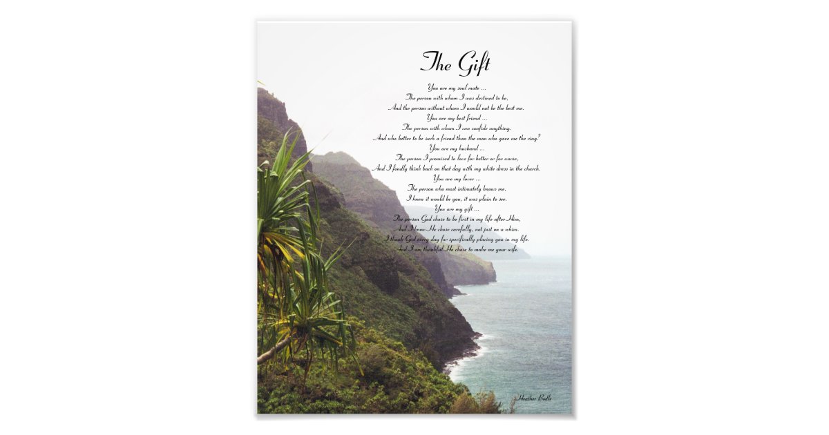 Hawaii Love Poem Photo Print | Zazzle
