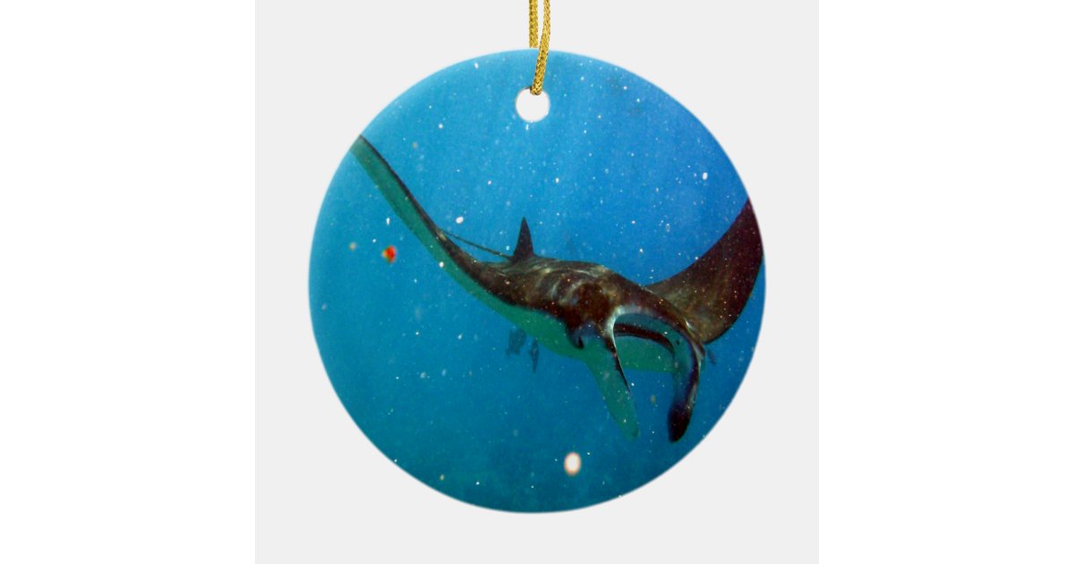 Hawaii Manta Ray Ceramic Ornament | Zazzle