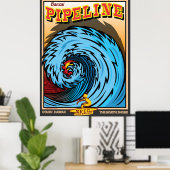 HAWAII NORTH SHORE SURFING POSTER | Zazzle