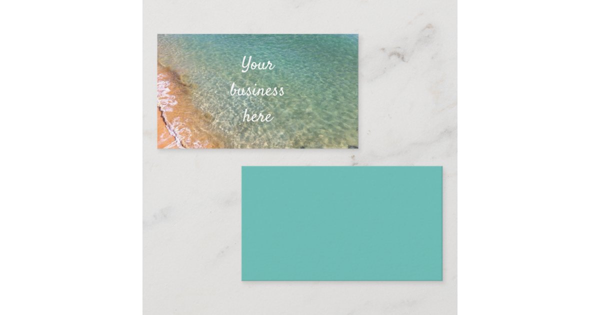 Hawaii Ocean Business Card | Zazzle