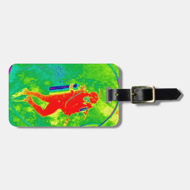 Hawaii Scuba Diver Luggage Tag | Zazzle