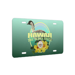 Hawaii State Bird & Flower License Plate | Zazzle