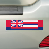 Hawaii State Flag Design Decor Bumper Sticker | Zazzle