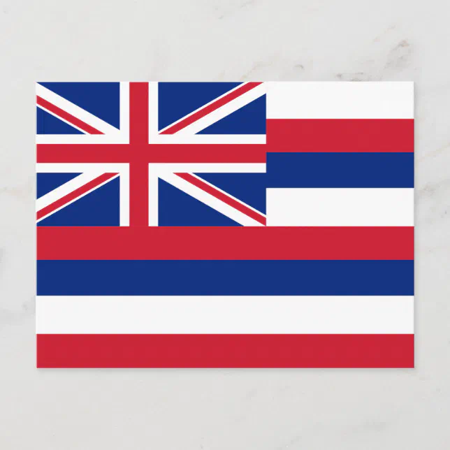 Hawaii State Flag Postcard | Zazzle
