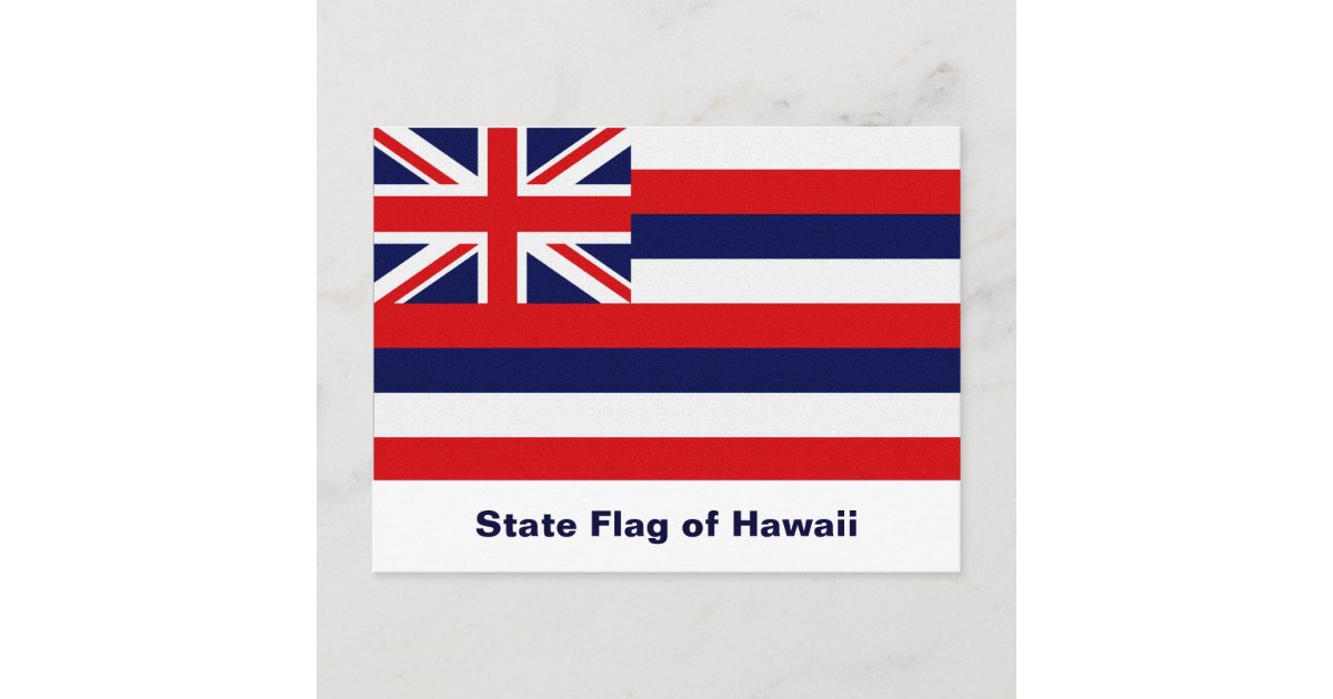 Hawaii State Flag Postcard | Zazzle