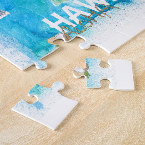 Hawaii Travel map Jigsaw Puzzle | Zazzle