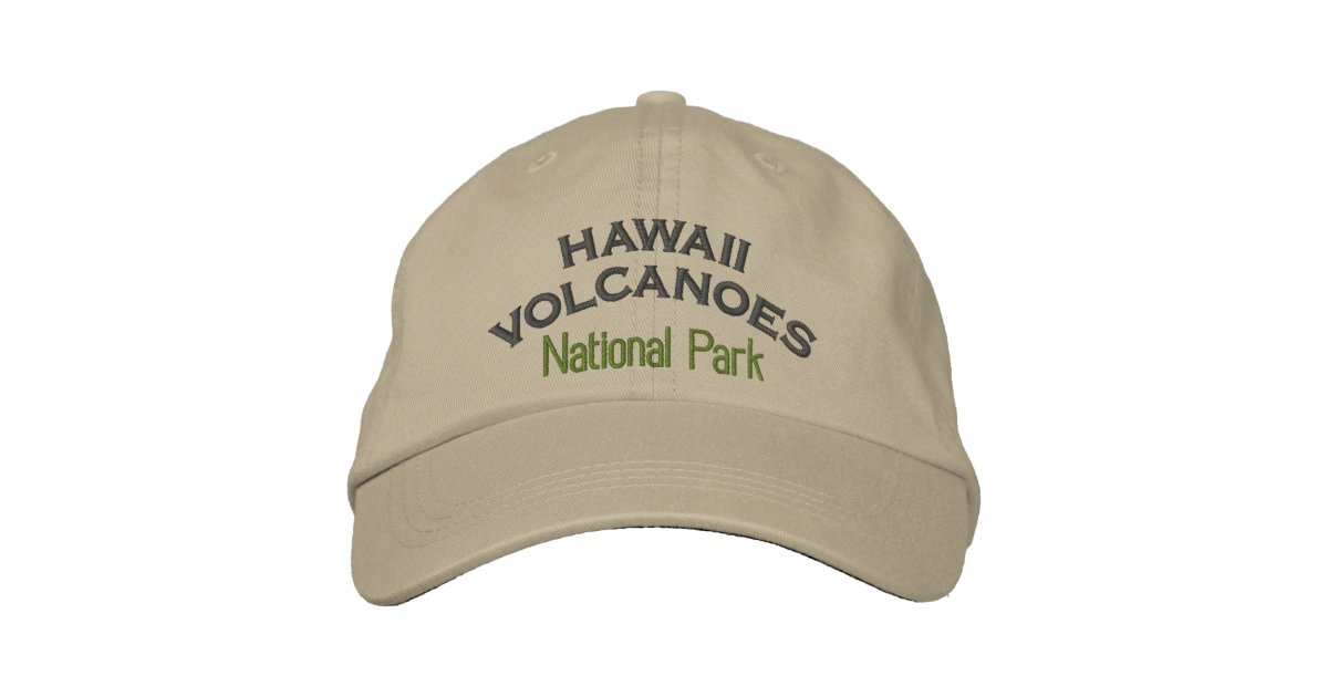 Hawaii Volcanoes National Park Embroidered Baseball Hat | Zazzle