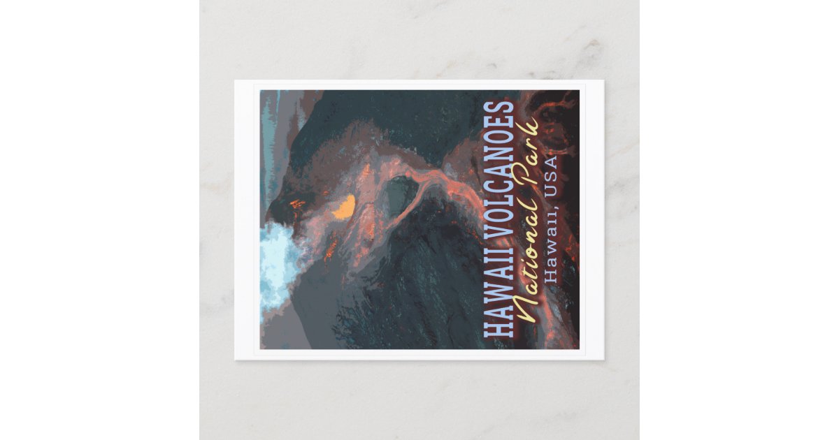 HAWAII VOLCANOES NATIONAL PARK - HAWAII USA POSTCARD | Zazzle