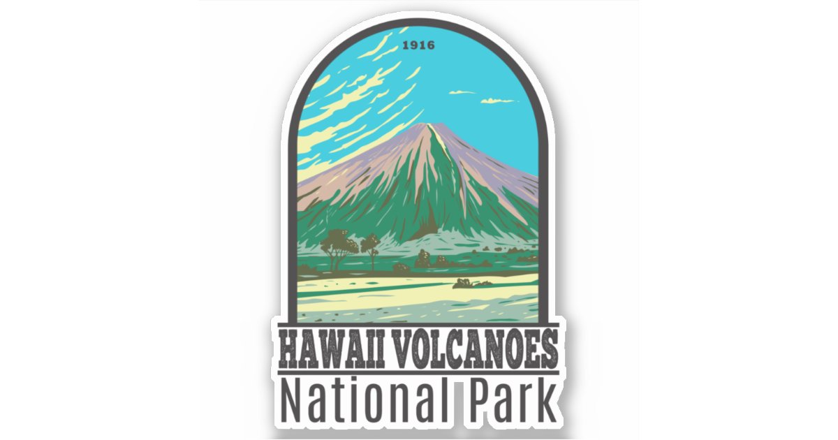 Hawaii Volcanoes National Park Mauna Loa Sticker | Zazzle