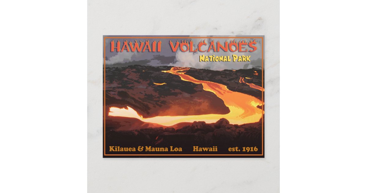 Hawaii Volcanoes National Park Postcard | Zazzle