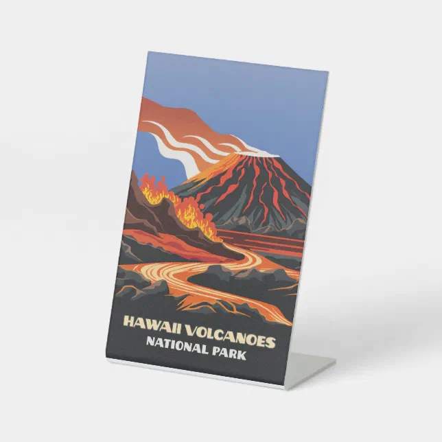 Hawaii Volcanoes National Park Wedding Table Sign | Zazzle