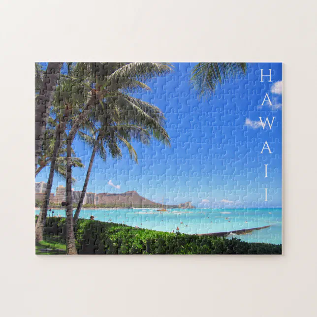 hawaii waikiki jigsaw puzzle | Zazzle