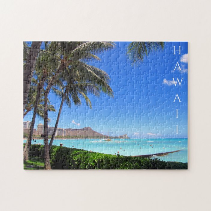 hawaii waikiki jigsaw puzzle | Zazzle.com
