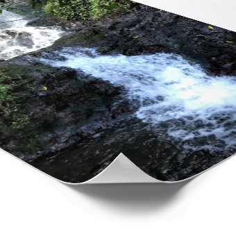 Hawaii Waterfall Poster | Zazzle