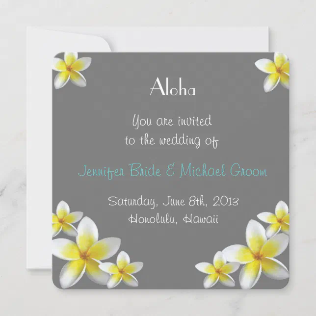 Hawaii Wedding Invitation | Zazzle