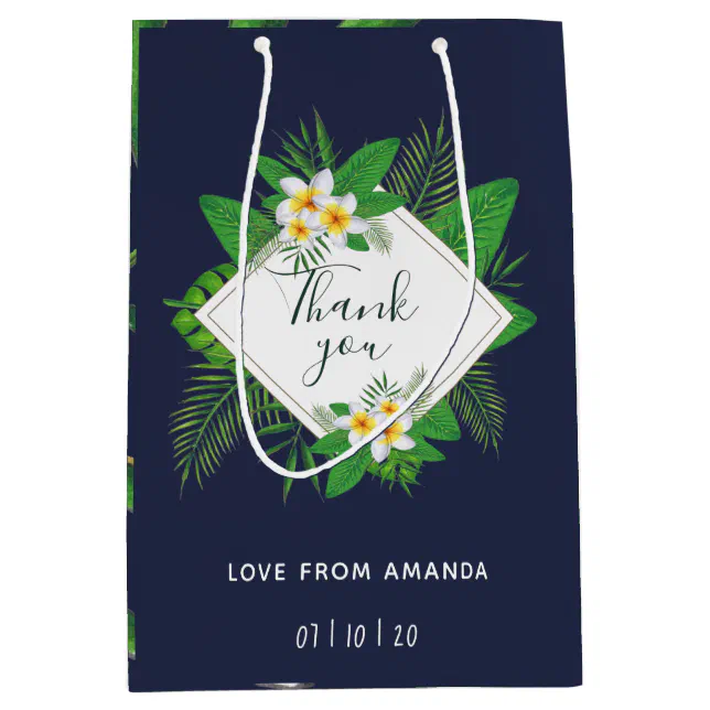 Hawaiian Aloha Luau Party Guest Favor Medium Gift Bag | Zazzle