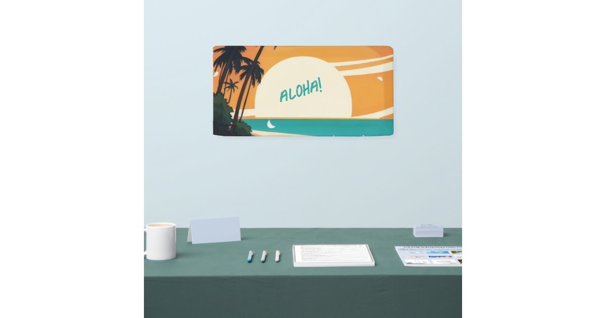 Hawaiian/Aloha/Tropical/beach Banner | Zazzle