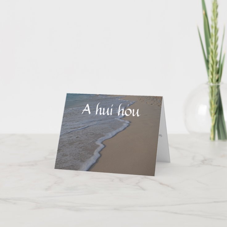 Hawaiian Farewell Thank You Card | Zazzle