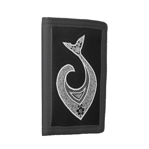 Hawaiian Fish Hook Trifold Wallet | Zazzle