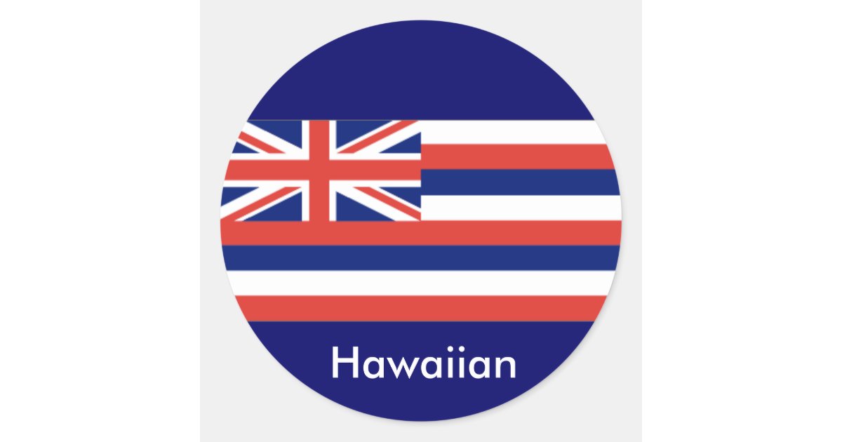 Hawaiian flag stickers | Zazzle