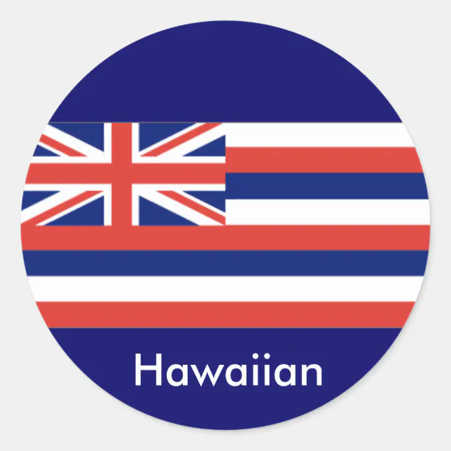 Hawaiian flag stickers | Zazzle