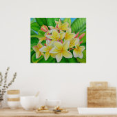 Hawaiian Frangipani Poster | Zazzle