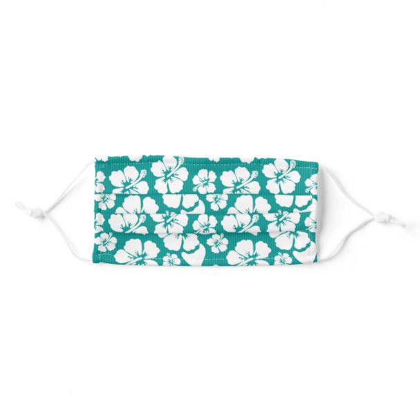 Hawaiian Hibiscus Flower Pattern Fabric | Zazzle
